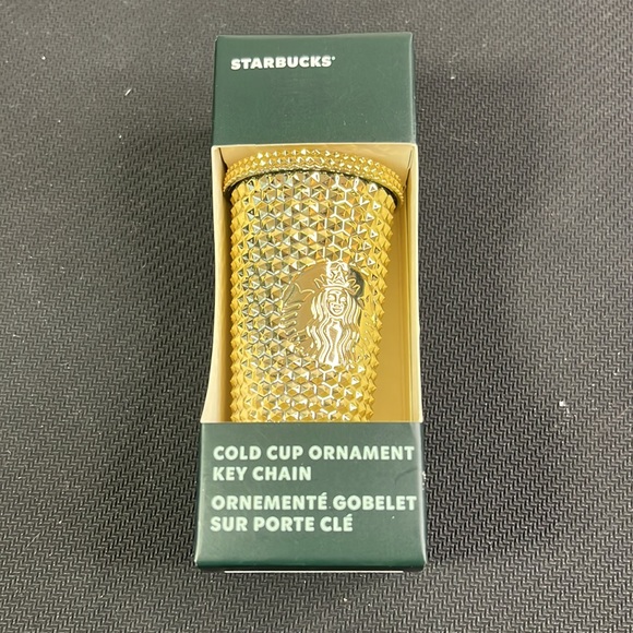 Starbucks | Accessories | Starbucks Gold Studded Keychain Cup | Poshmark